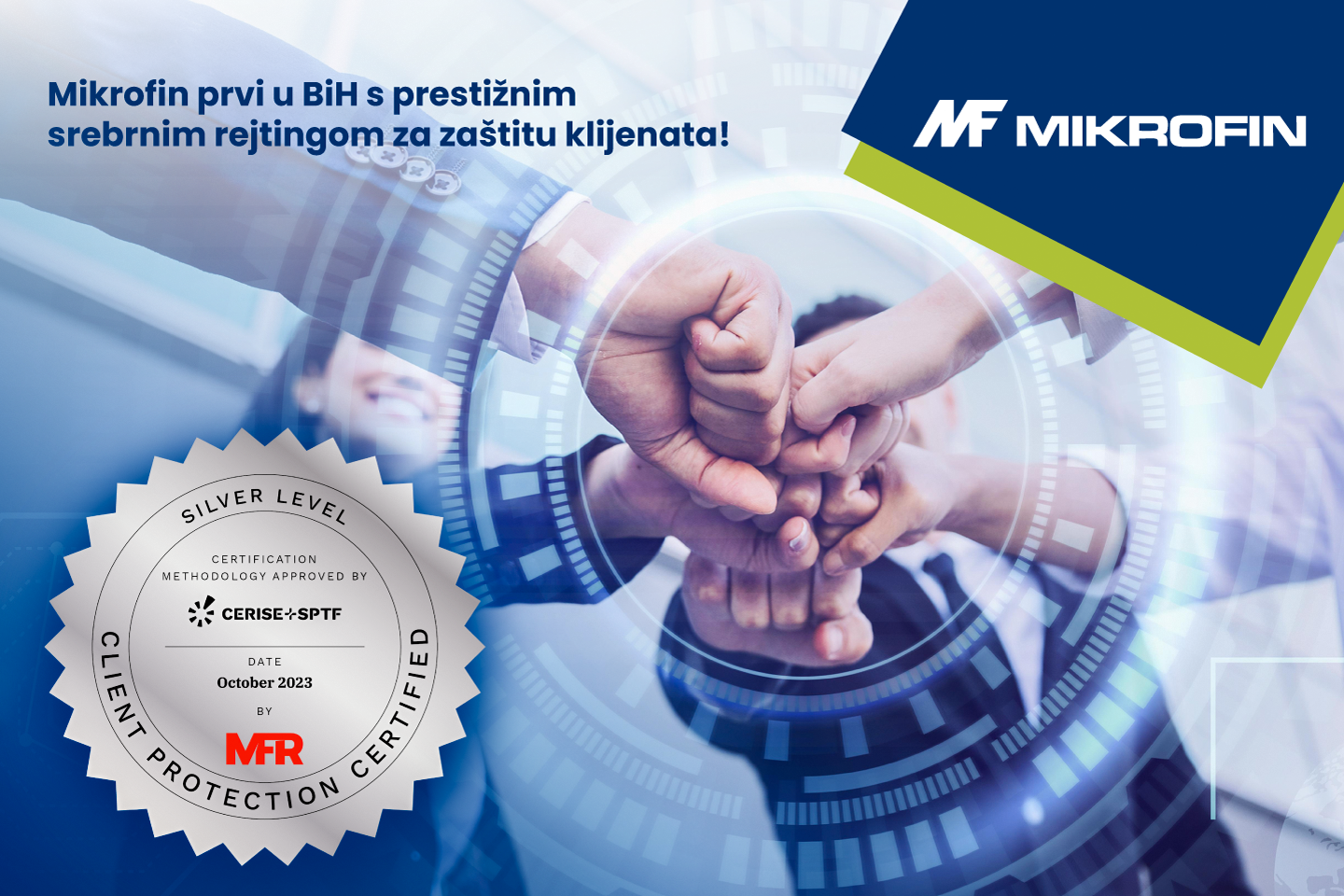 Mikrofin prvo mikrokreditno društvo u BiH s prestižnim srebrnim ...