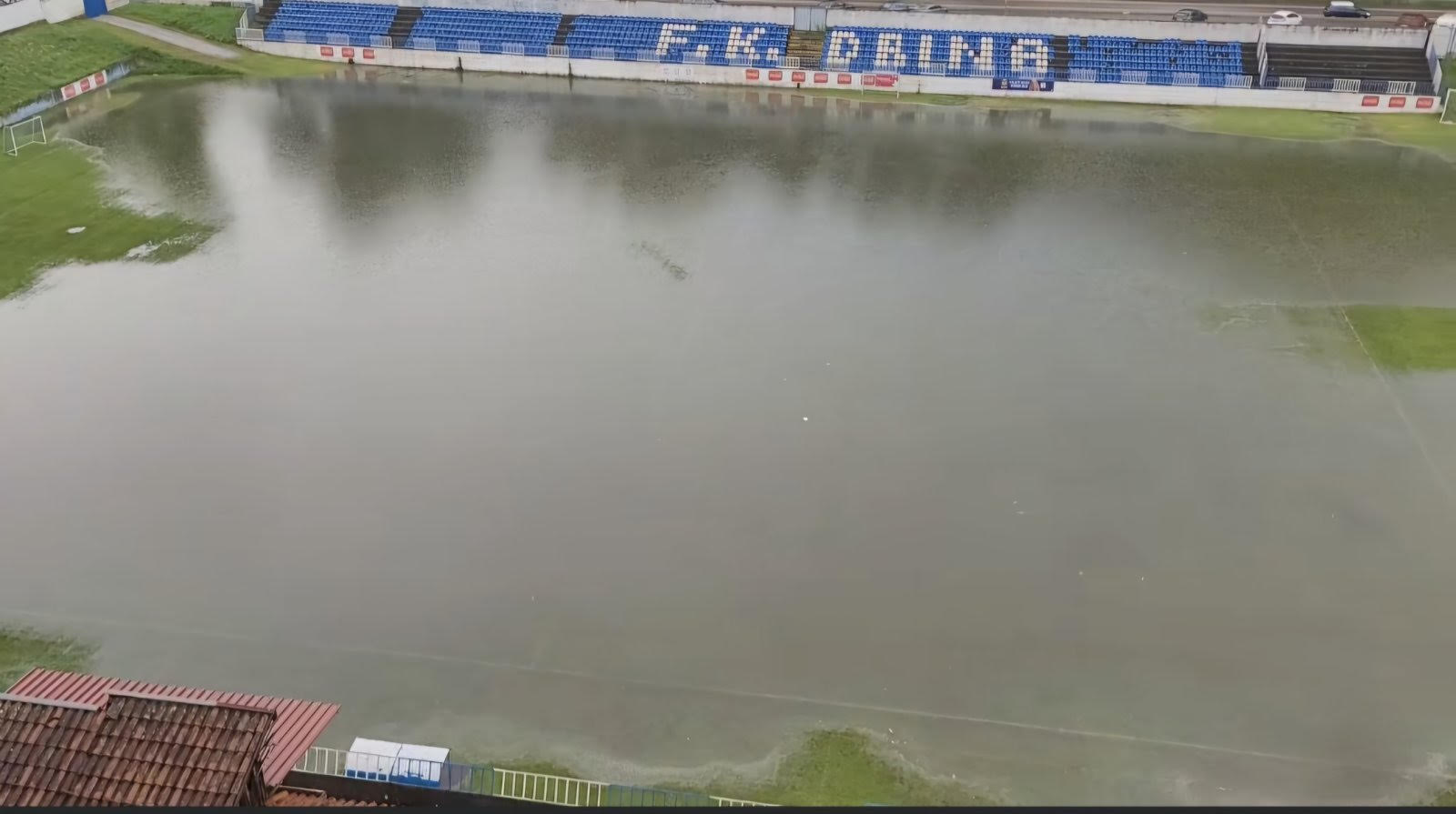 Stadion FK Drina više liči na jezero nego na teren | BN