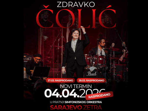 Zdravko Čolić rasprodao i treći koncert u Zetri | BN