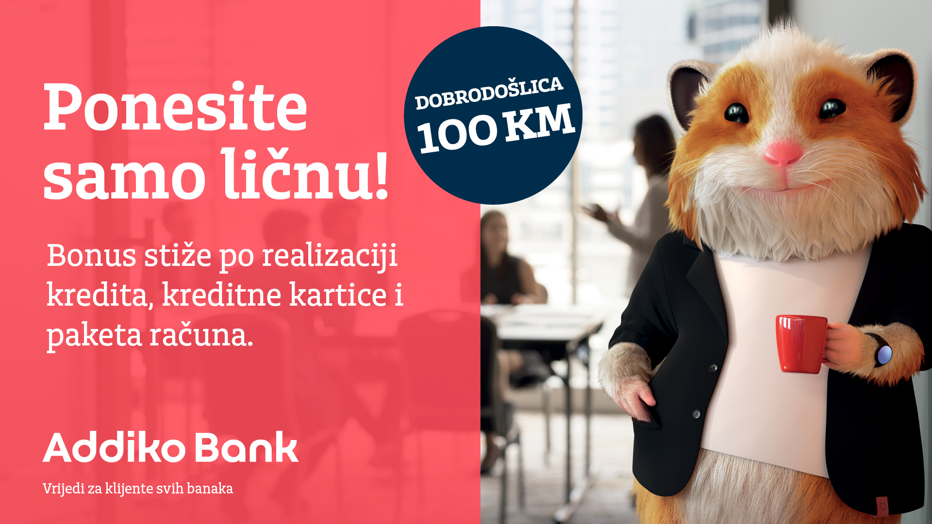 Ponesite samo ličnu za realizaciju kredita, kartice i paketa | BN