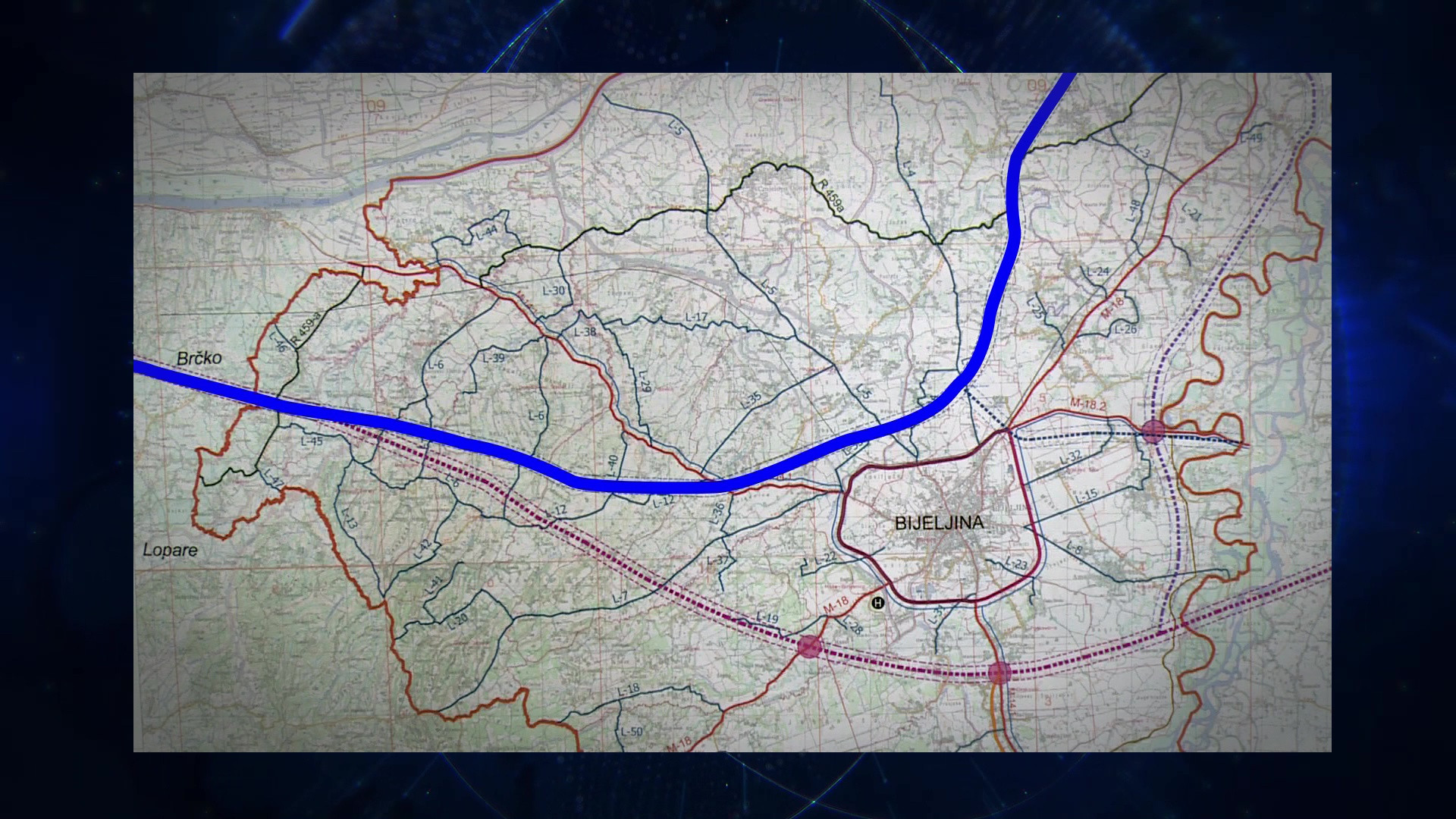 Mapa Grada Bijeljina